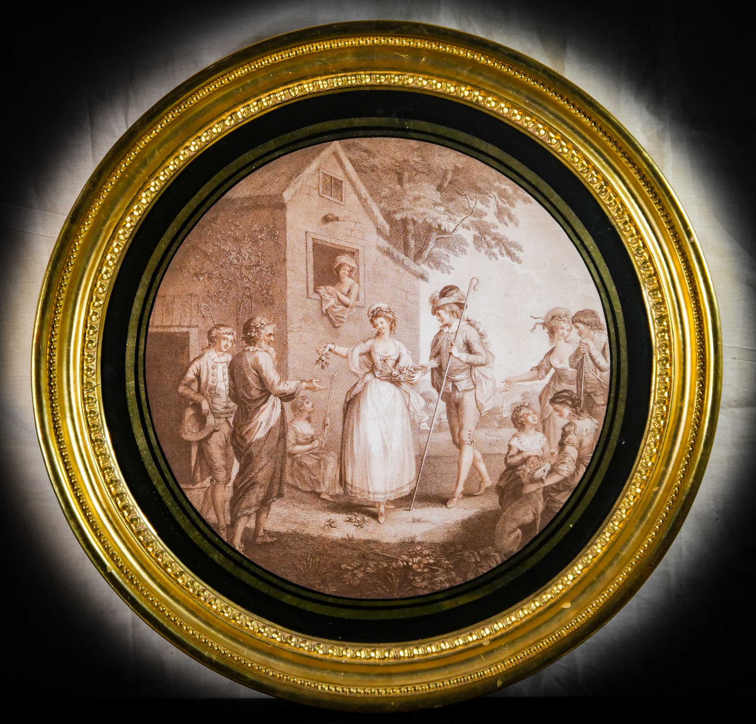 Florizel and Perdita - Antique Stipple Engraving circa 1782 – The Witch ...